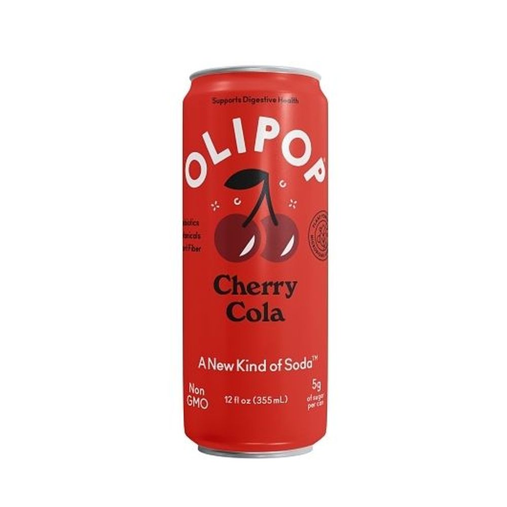 Olipop Cherry Cola Prebiotic Soda, 12 Fluid Ounce - 12 per case