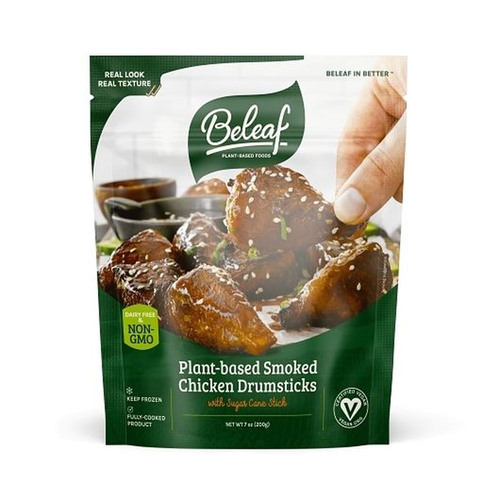 Beleaf Plant-Based Chicken Drumsticks, 7 Ounce -- 12 per case