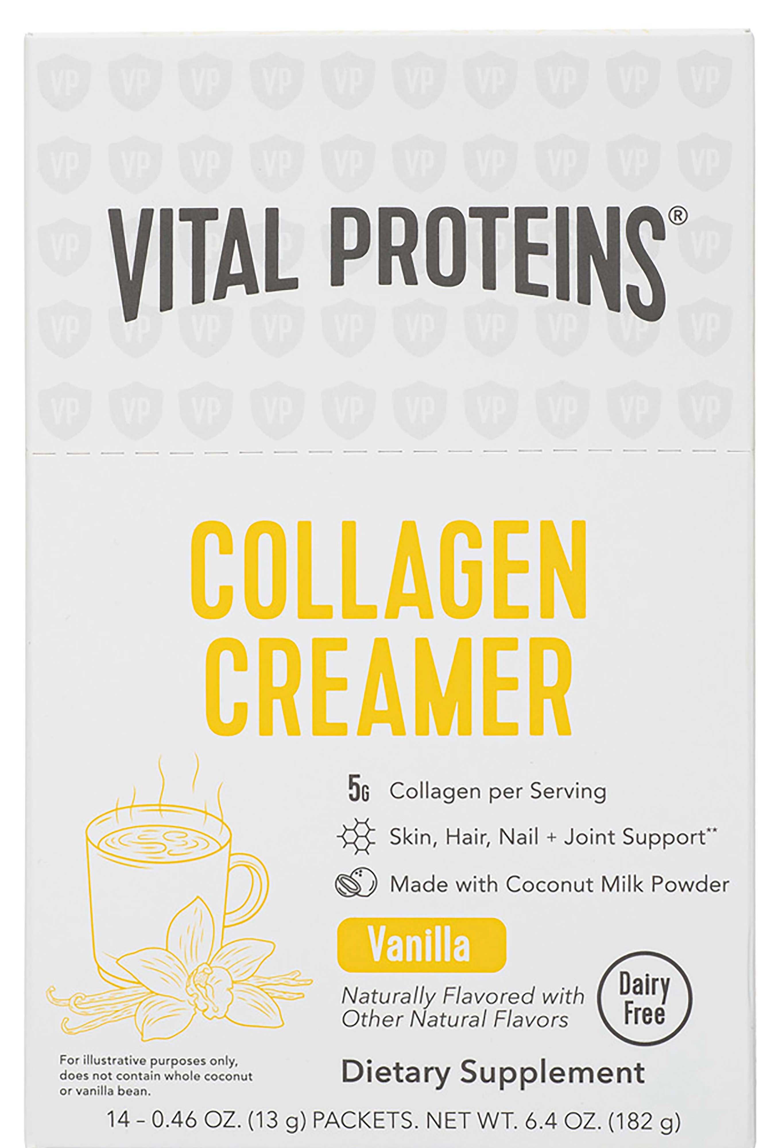 Vital Proteins Vanilla Collagen Creamer, 13 Gram Stick Packet -- 168 ...