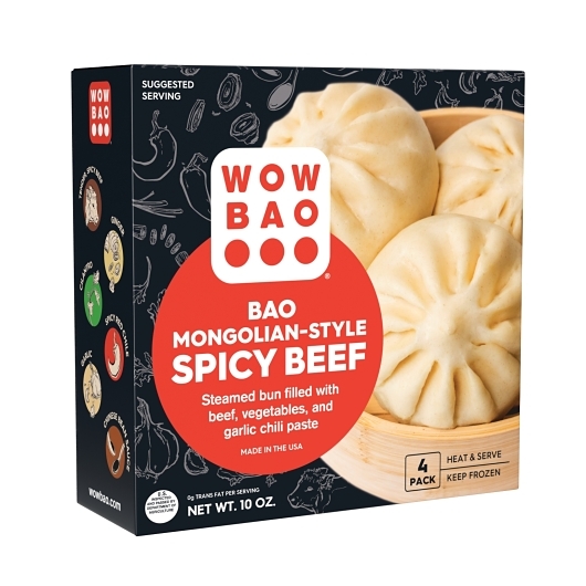 Wow Bao Mongolian Style Beef Bao, 10 Ounce -- 8 per case