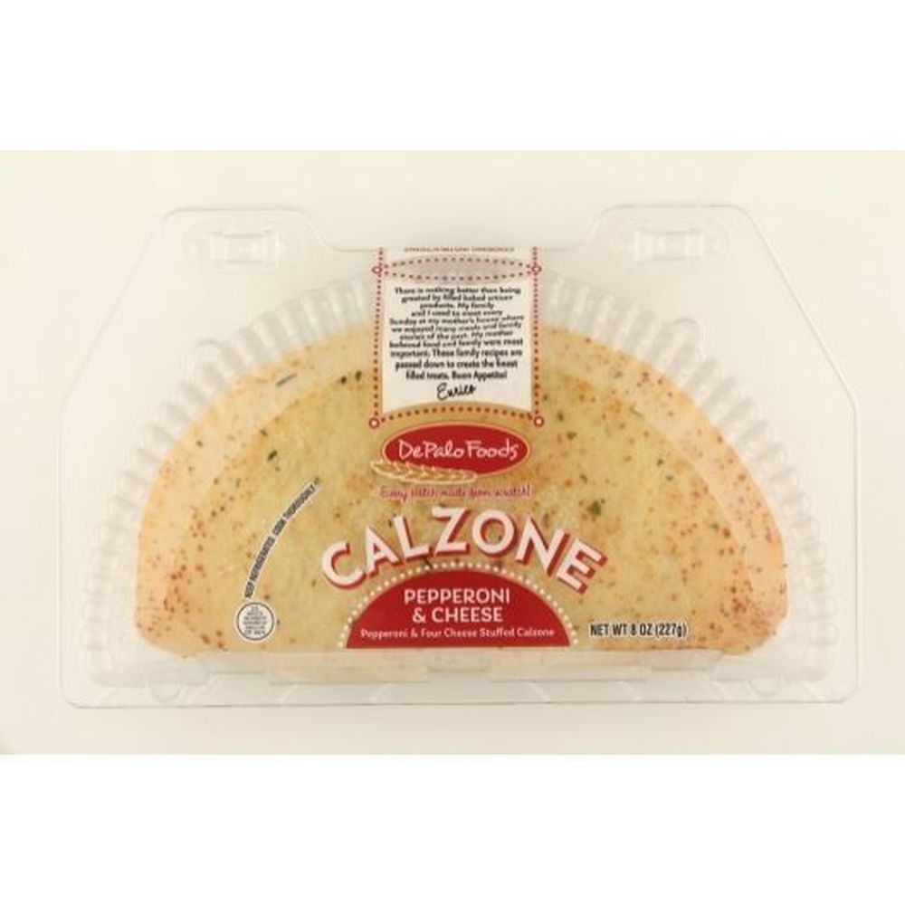 Depalo Foods Pepperoni and Cheese Calzone, 8 Ounce -- 12 per case