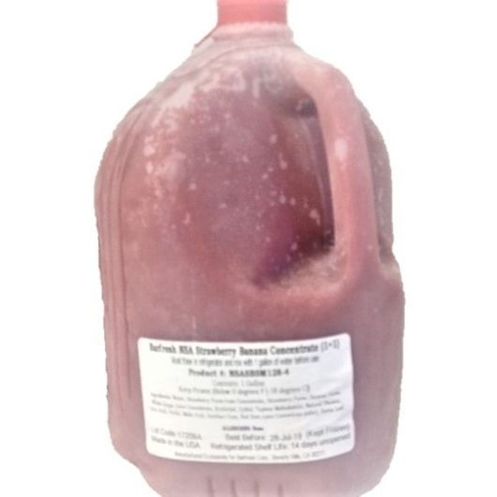Barfresh Strawberry Banana Yogurt 1+1 Smoothie Concentrate, 128 Ounce ...