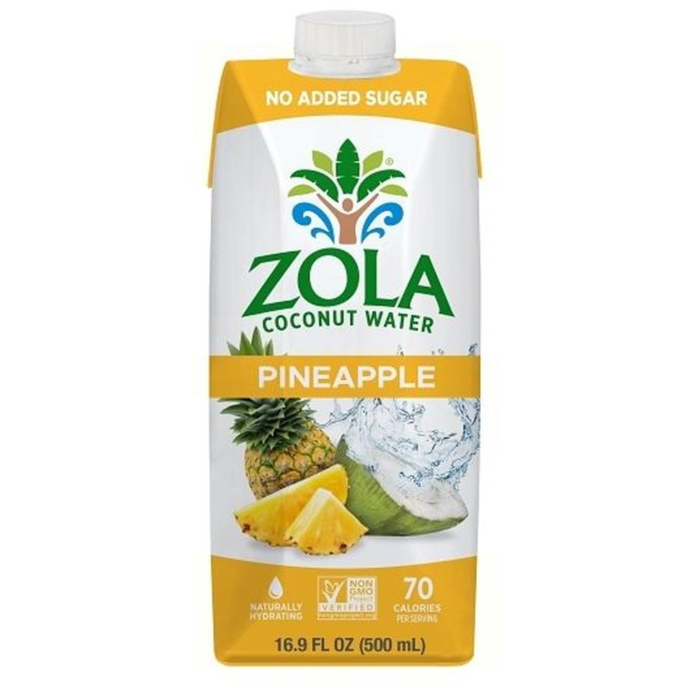 Zola Pineapple Coconut Water, 500 Milliliter -- 12 per case ...