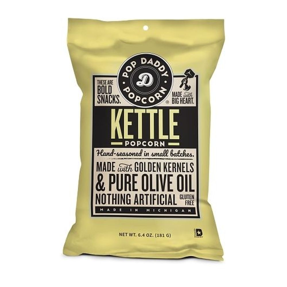 Pop Daddy Premium Kettle Popcorn, 6.4 Ounce -- 12 per case