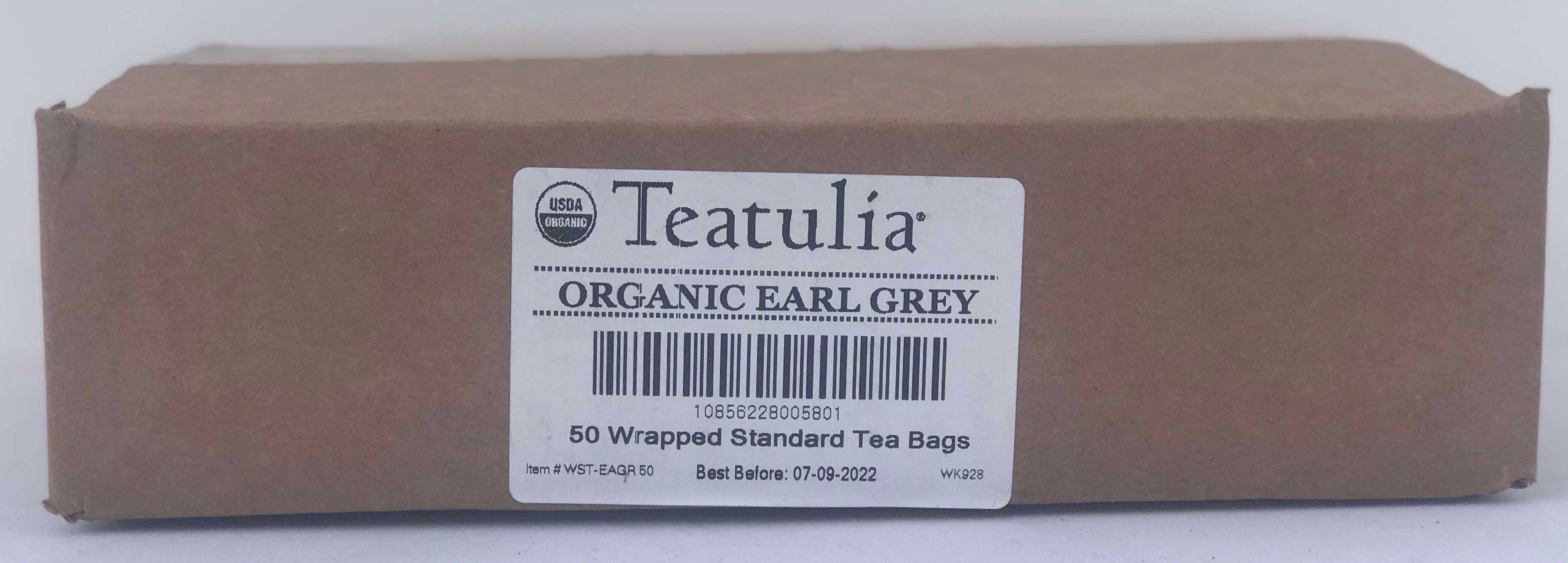 Teatulia Organic Earl Grey Unwrapped Premium Pyramid Tea ...