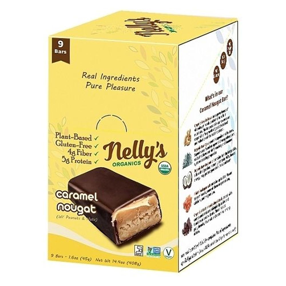Nelly's Organics Dark Chocolate Covered Caramel Nougat with Nuts, 1.6 ...