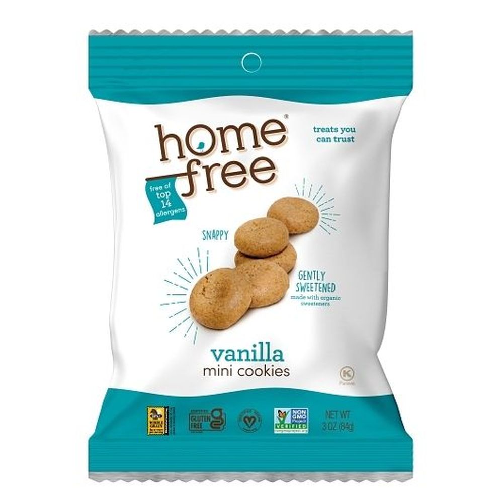 Homefree Mini Vanilla Cookies, 3 Ounce -- 8 per case