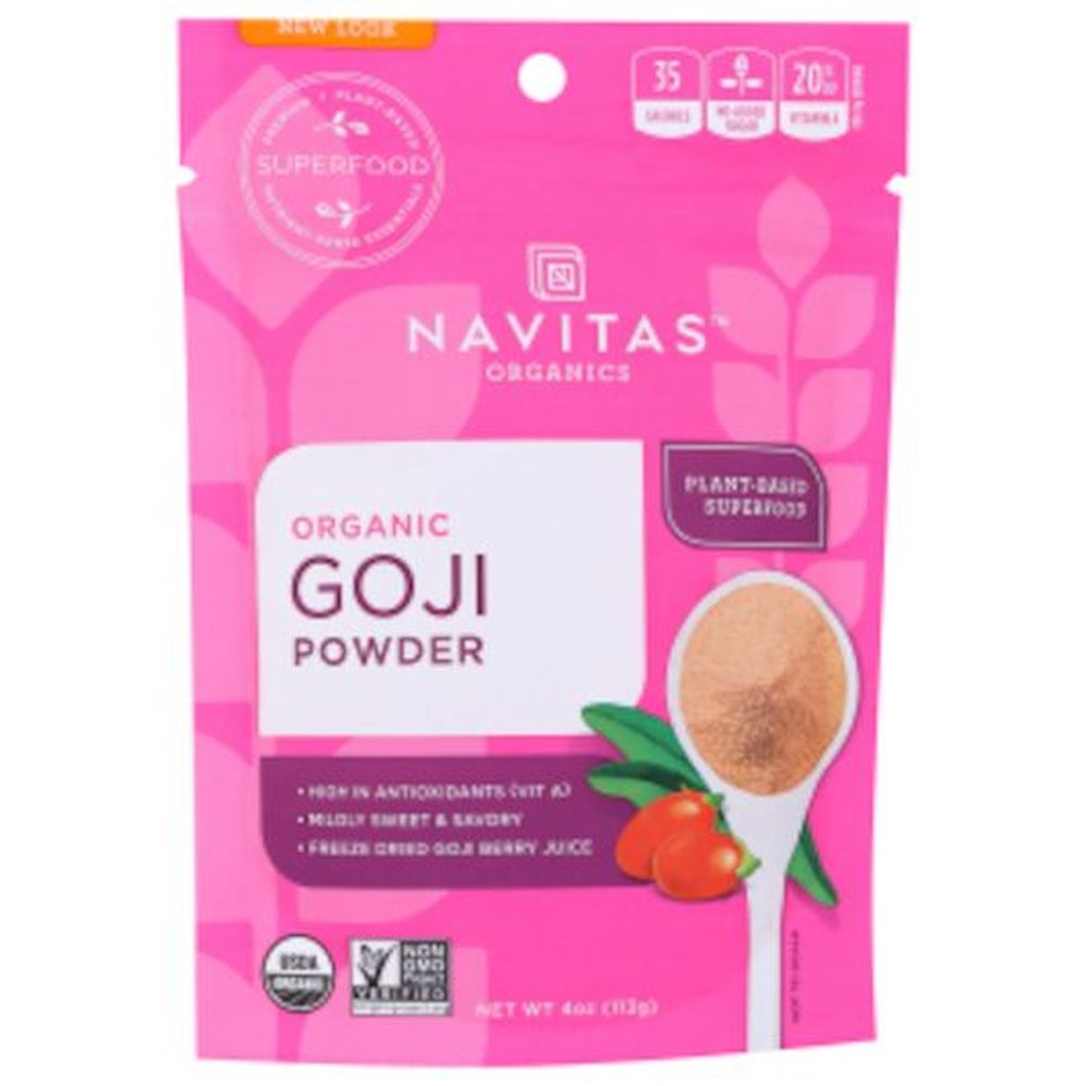 Navitas Organics Goji Berry Powder, 4 Ounce -- 12 per case