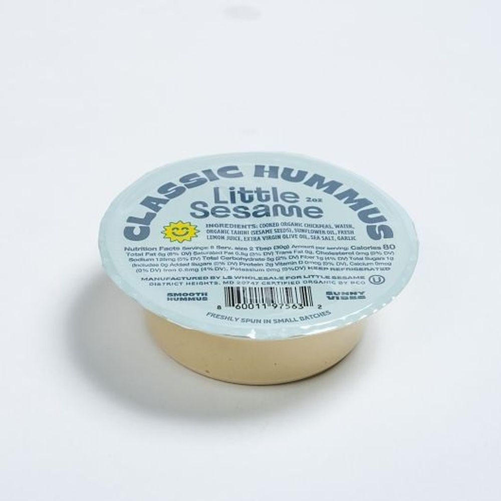 Little Sesame Organic Classic Hummus, 2 Ounce - 36 per case