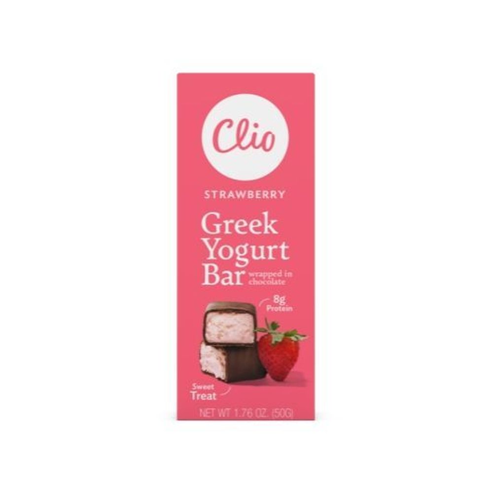 Clio Chocolate Covered Strawberry Greek Yogurt Bar, 1.76 Ounce -- 10 ...