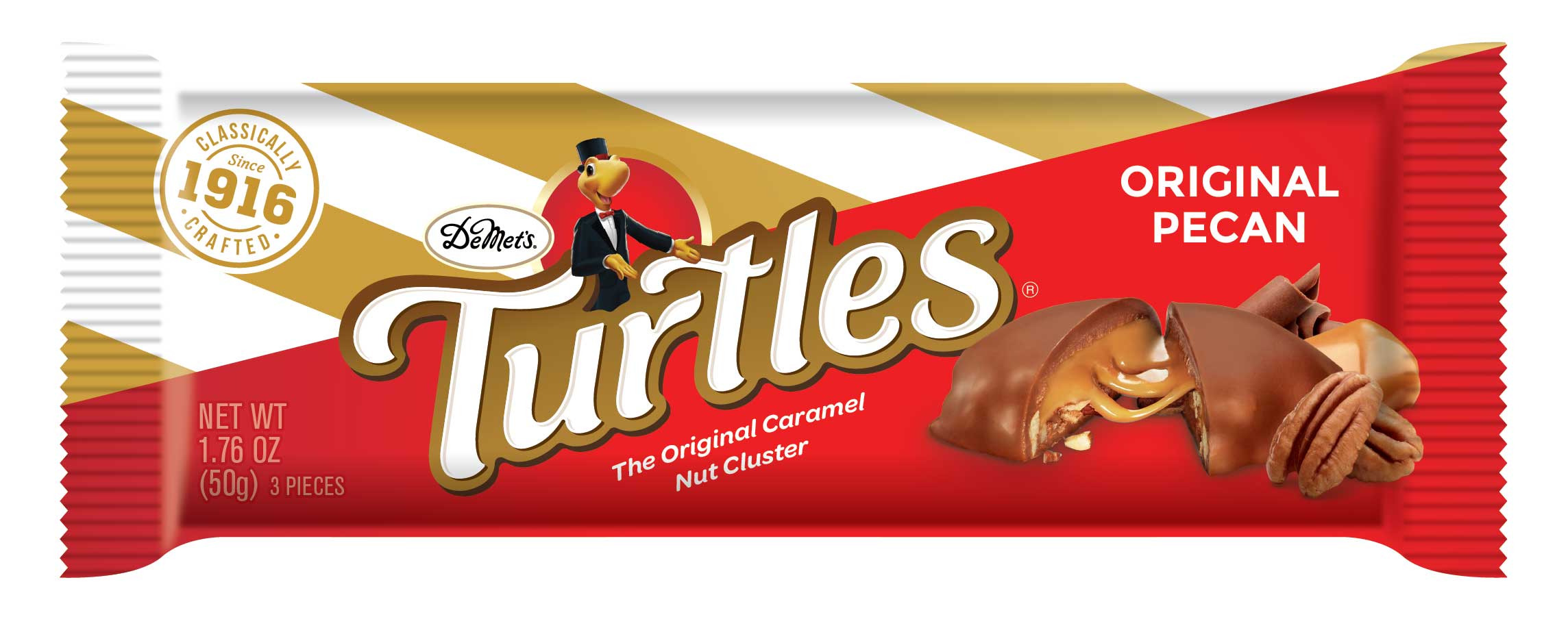 DeMets Turtles Original King Size Candy Bars Case | FoodServiceDirect