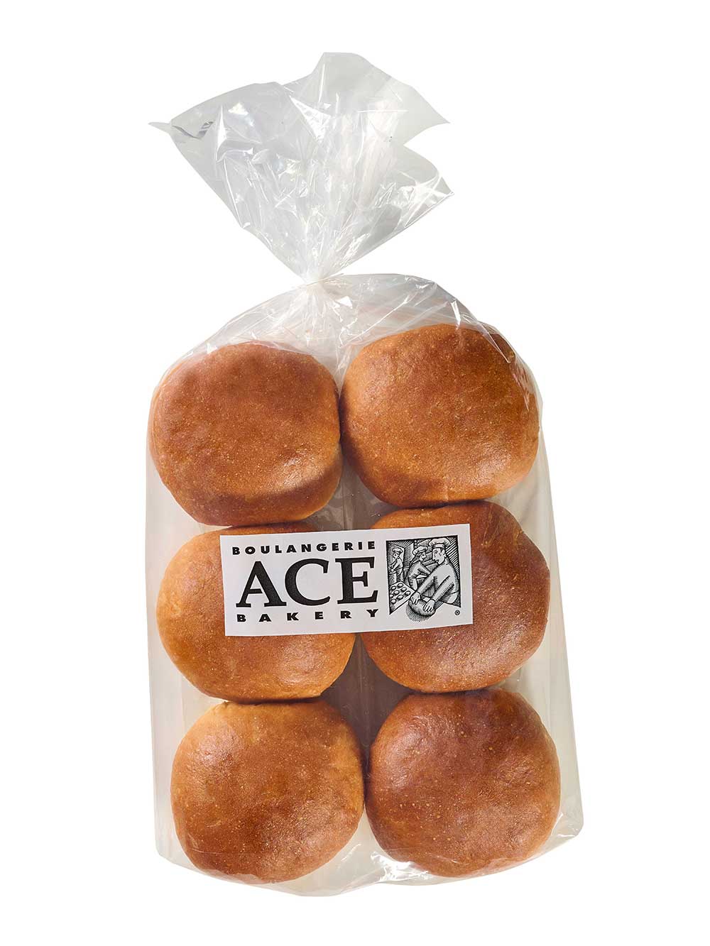 Ace Bakery 4 inch Classic Burger Bun, 3.17 Ounce -- 72 per case