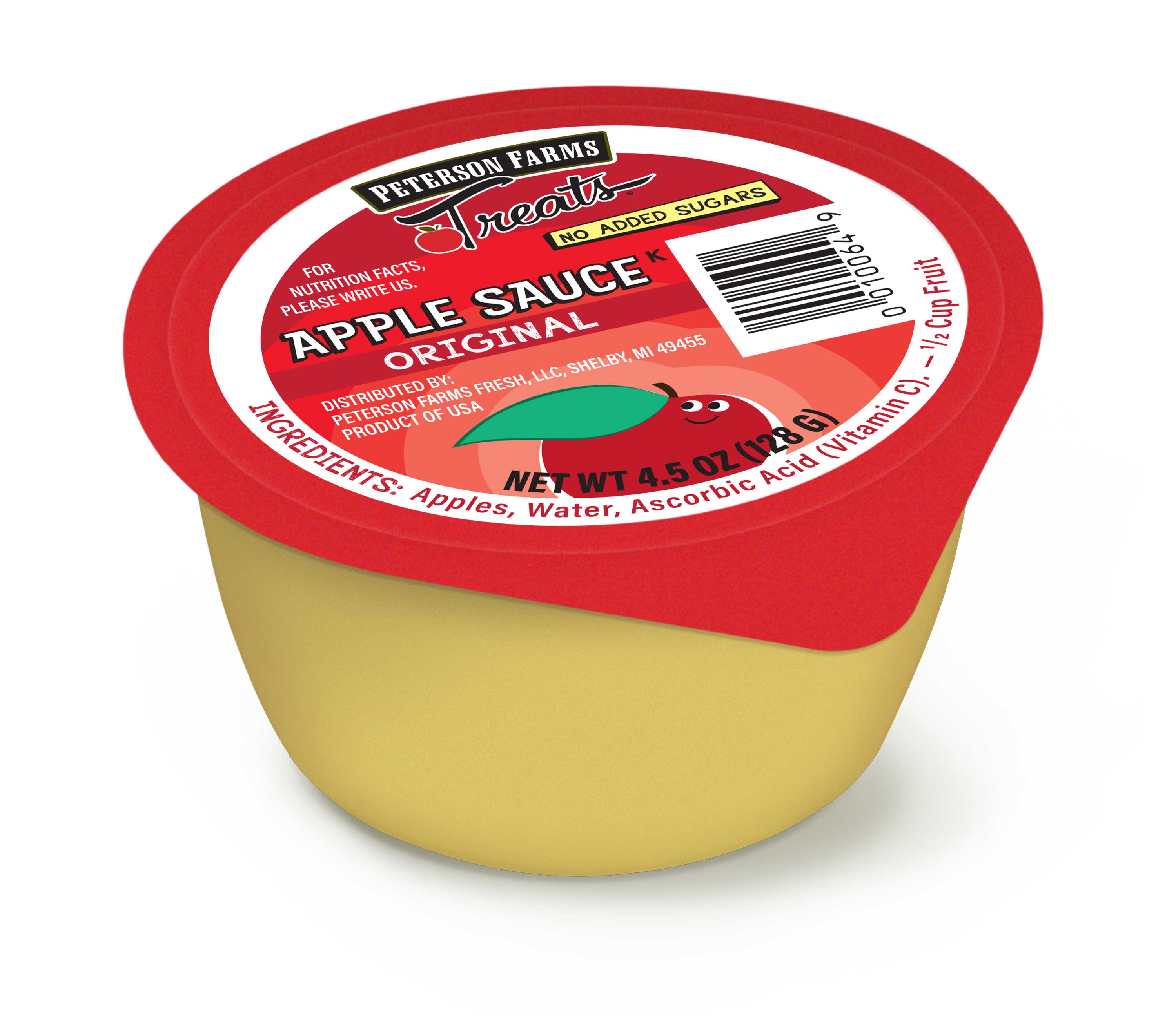 Peterson Farms Original Applesauce Cups, 4.5 Ounce -- 96 per case