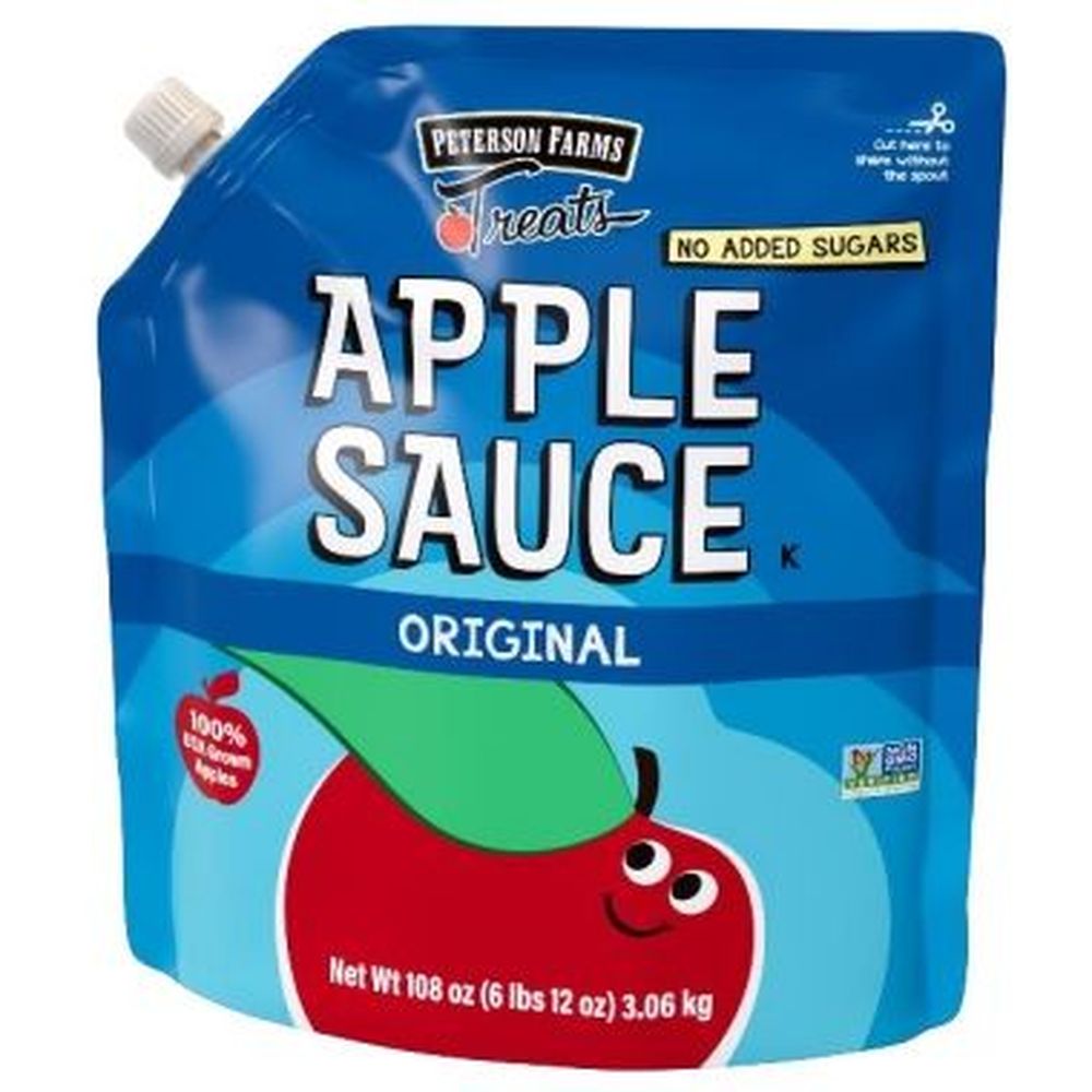 Peterson Farms Original Applesauce Pouch, 108 Ounce -- 6 per case
