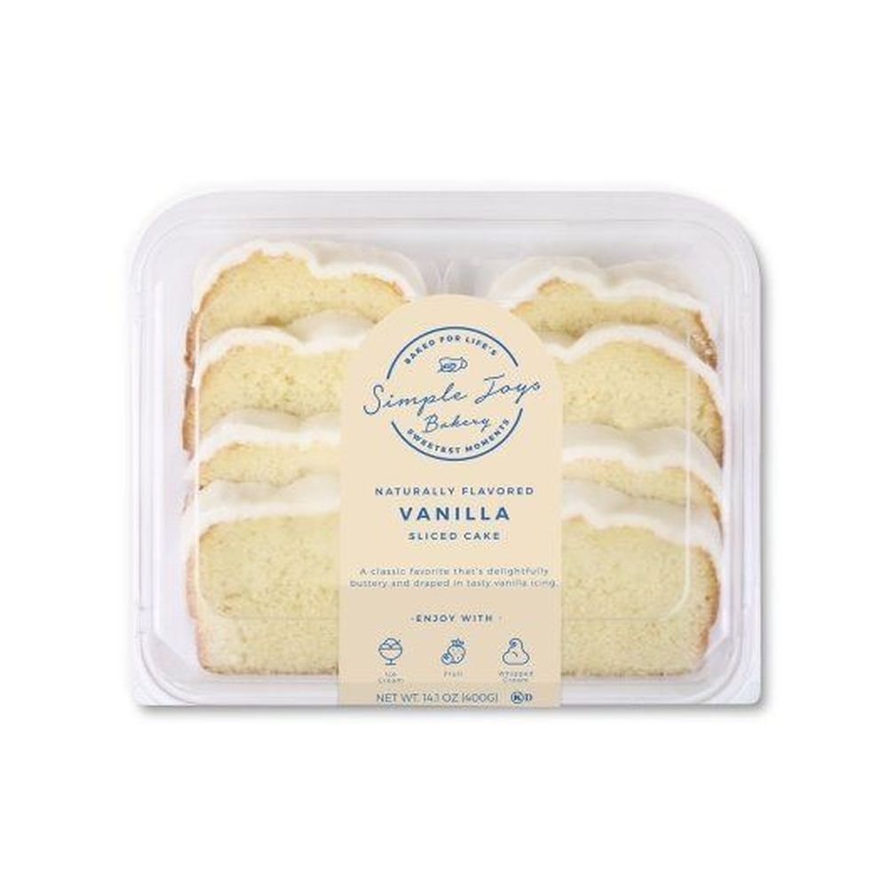 Simple Joys Bakery Sliced and Iced Vanilla Cake | FoodServiceDirect