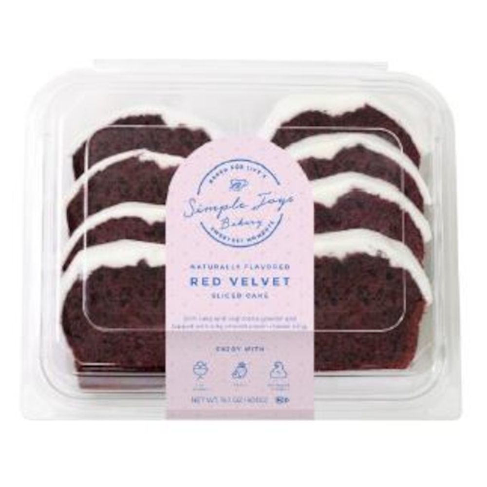 Simple Joys Bakery Iced Red Velvet Sliced Cake, 14 Ounce -- 10 per case ...