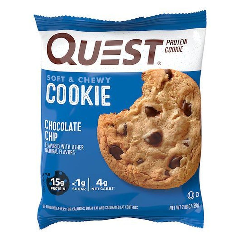 Quest Chocolate Chip and Peanut Butter Cookie - Shipper, 72 count
