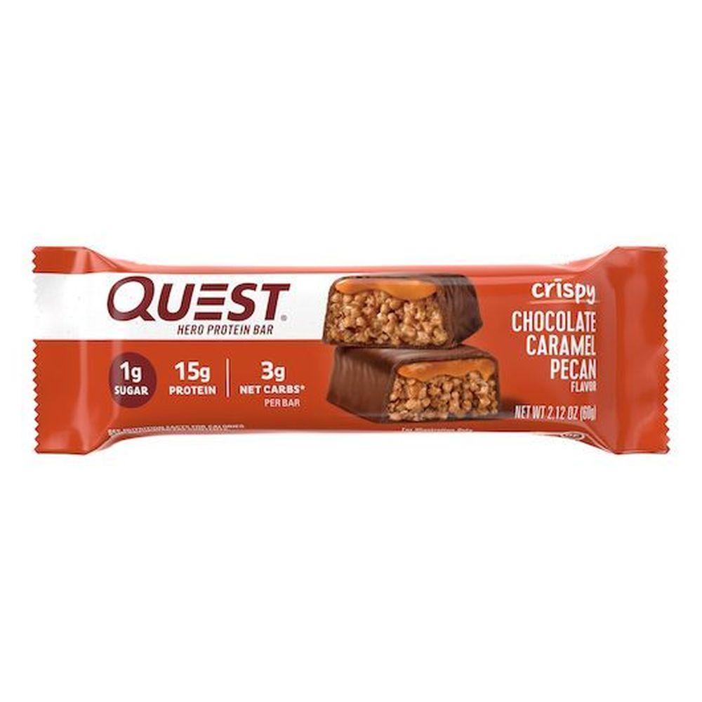 Quest Chocolate Caramel Pecan Hero Protein Bar, 2.12 Ounce -- 144 per case