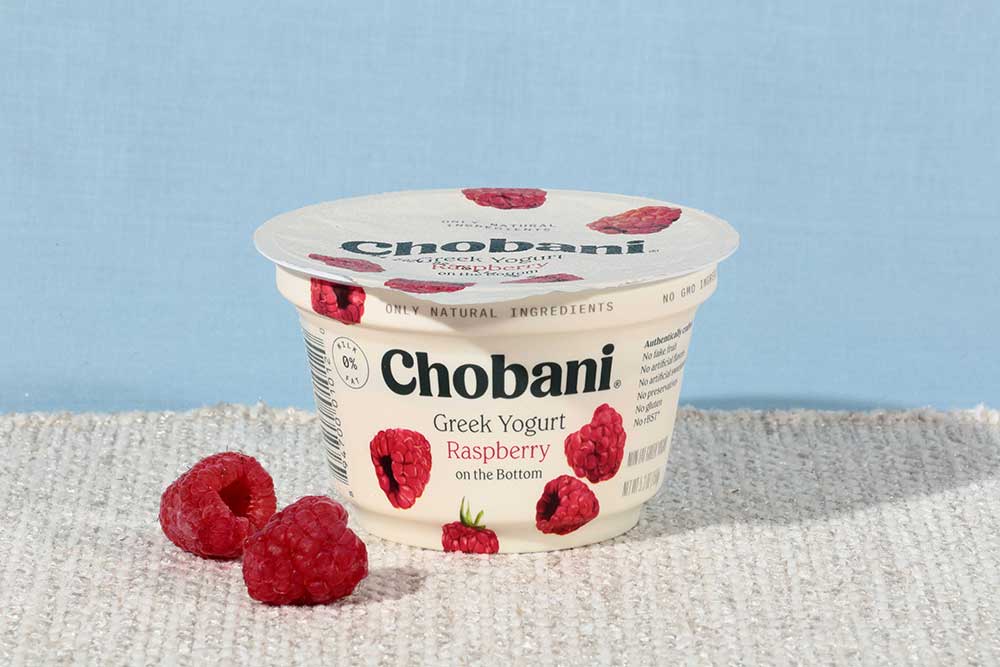 Chobani Fruit on the Bottom Raspberry Greek Yogurt Case | FoodServiceDirect