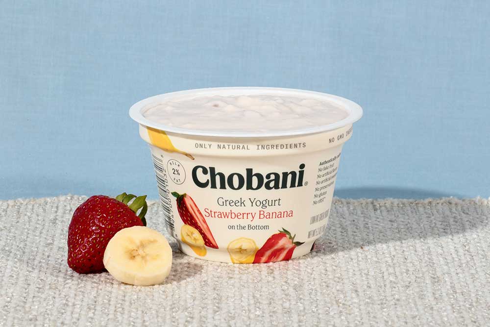 Chobani Fruit on the Bottom Strawberry Banana Greek Yogurt Case ...