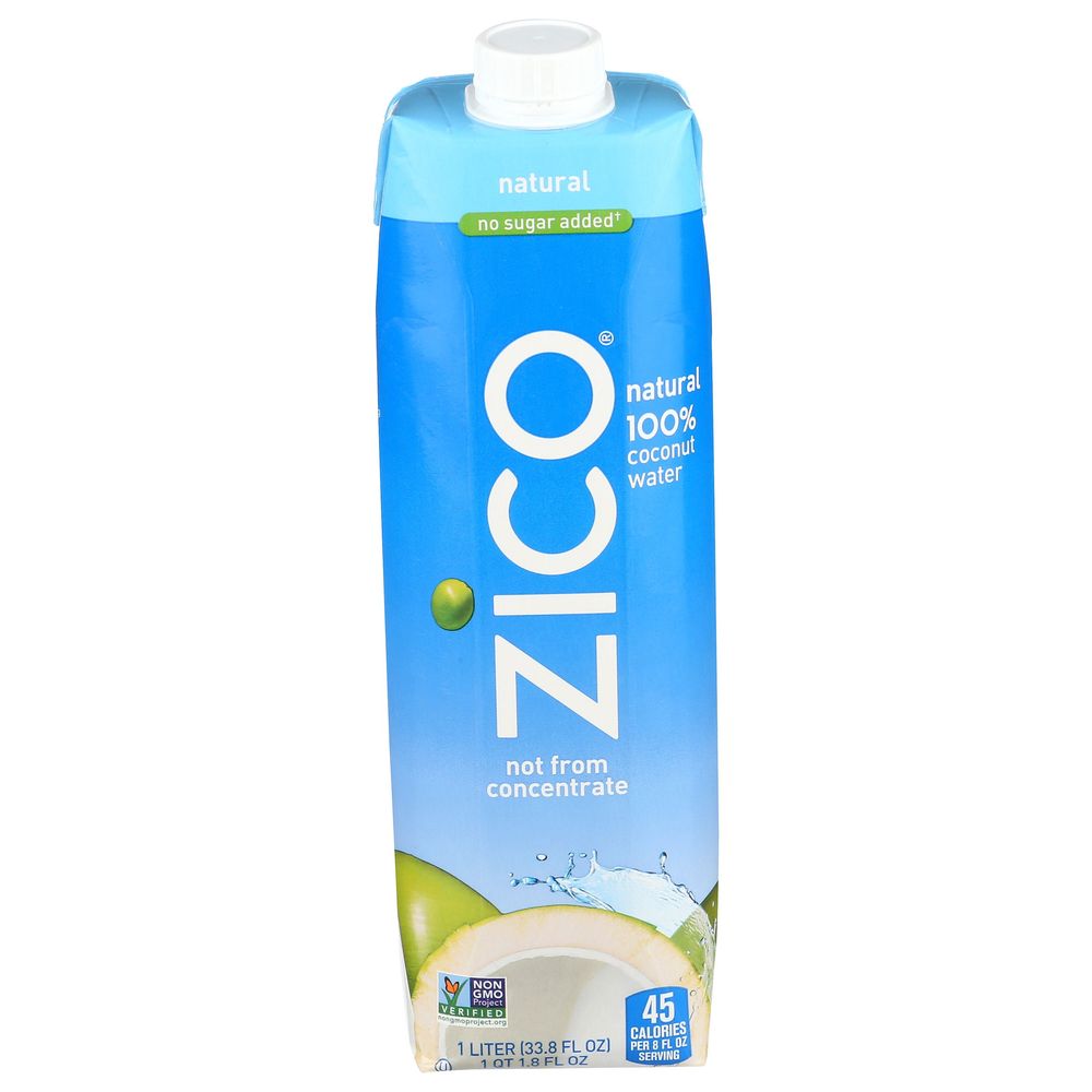 Zico Natural Coconut Water, 33.8 Fluid Ounce -- 12 per case
