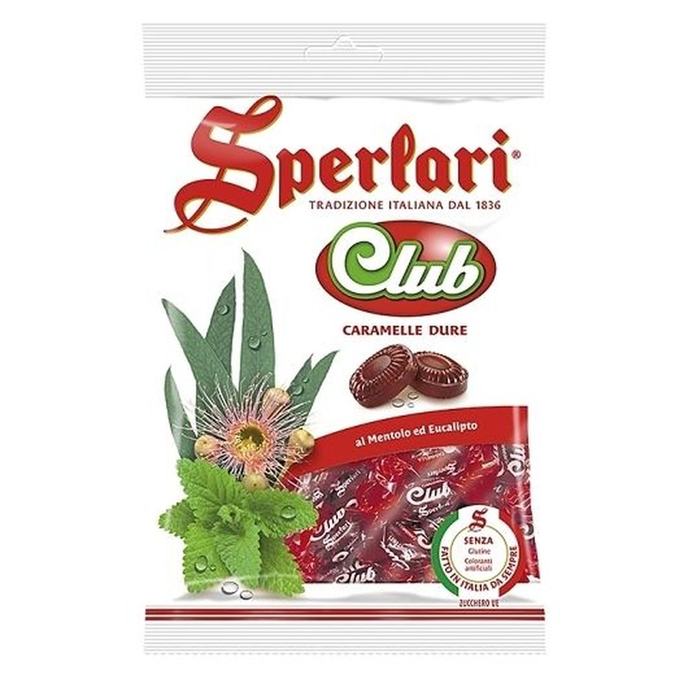 Sperlari Club Menthol and Eucalyptus Hard Candy, 6.8 Ounce - 18 per case