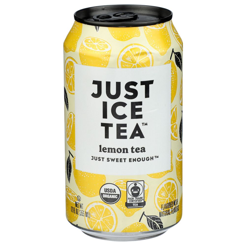 Just Ice Tea Organic Lemon Black Tea, 12 Fluid Ounce -- 12 per case ...