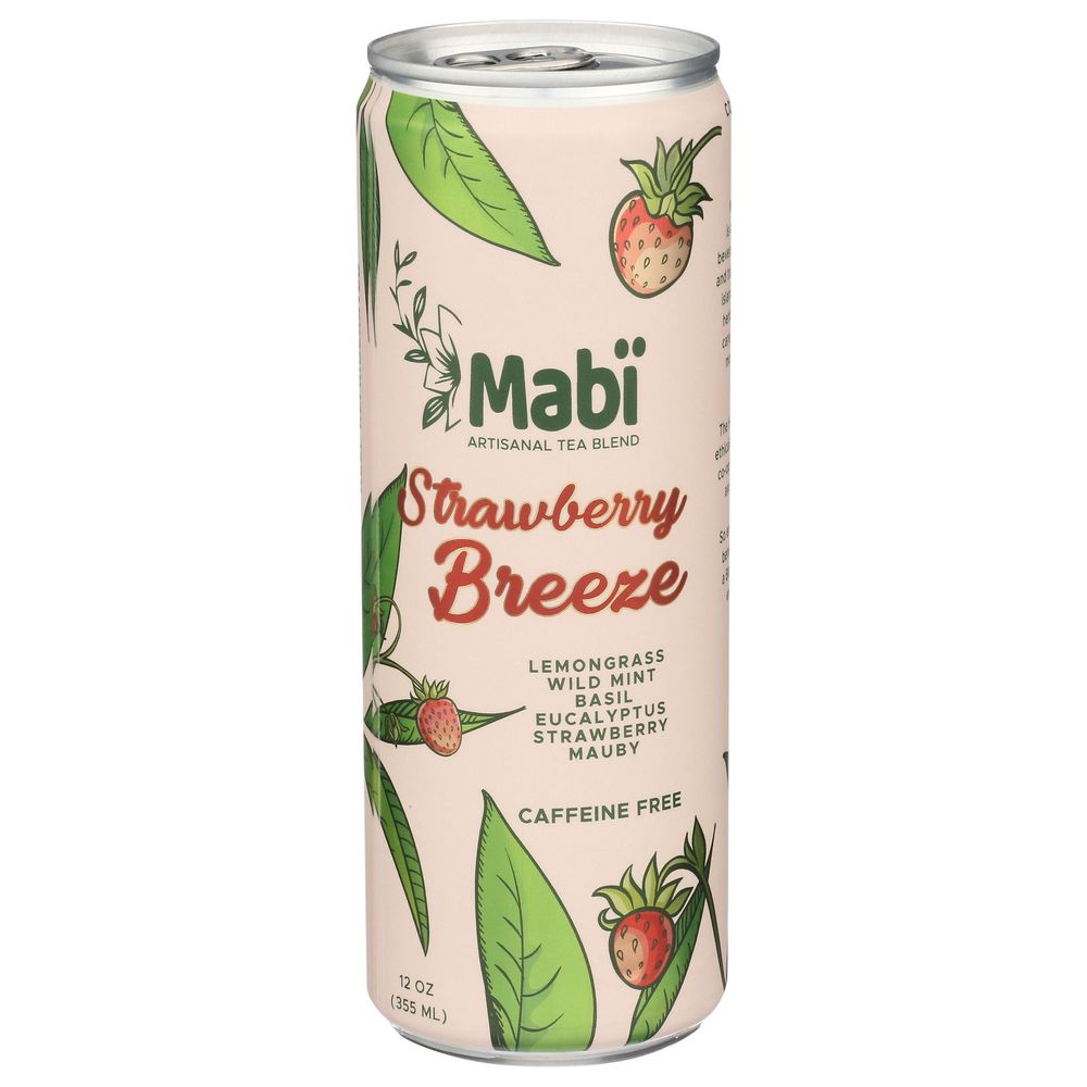 Mabi Artisanal Tea Blend Strawberry Breeze Cold Brewed Herbal Tea, 12 ...