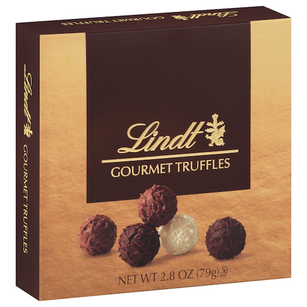 Lindt and Sprungli Gourmet Truffles, Gift Box, 2.8 Ounce -- 7 per case