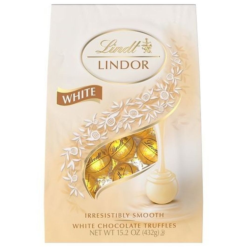 Lindt and Sprungli Lindor White Chocolate Truffles | FoodServiceDirect