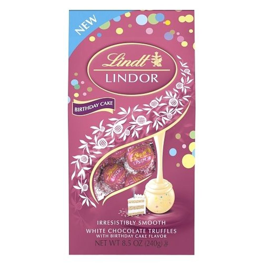Lindt Lindor Birthday Cake White Chocolate Truffles, 8.5 Ounce -- 6 per ...