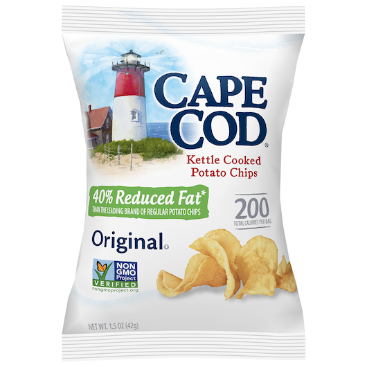 Cape Cod Less Fat Original Kettle Cooked Potato Chips, 1.5 Ounce -- 56 ...