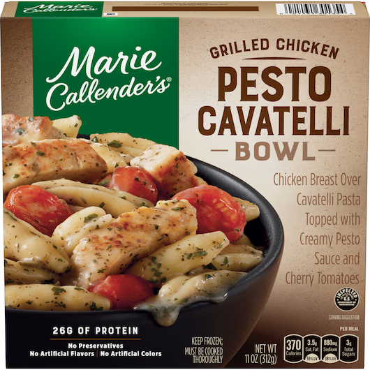 Marie Callenders Grilled Chicken Pesto Cavatelli Bowl, 11 Ounce -- 8 ...