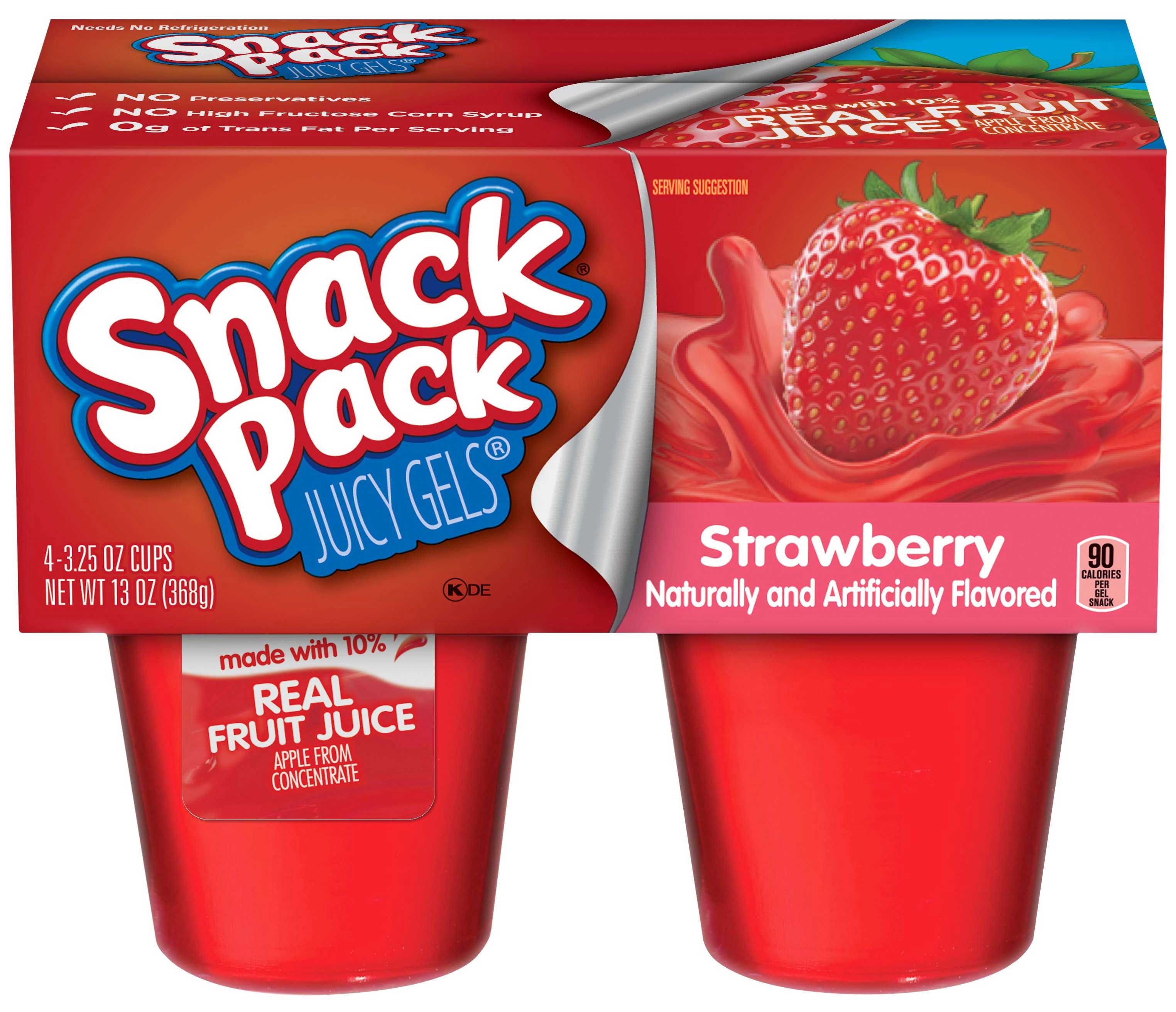 Snack Pack Strawberry Gelatin Pudding , 13 Ounce -- 12 per case