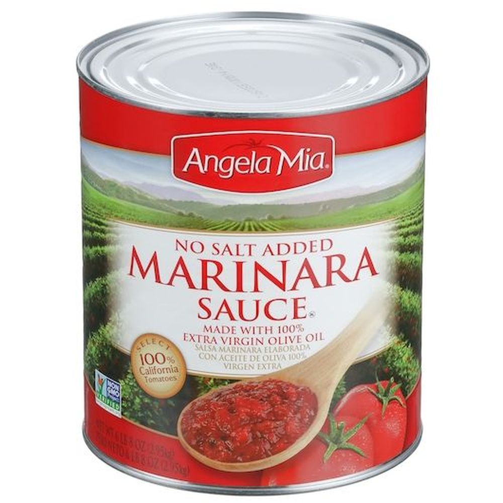 Angela Mia No Salt Added Marinara Sauce Case | FoodServiceDirect