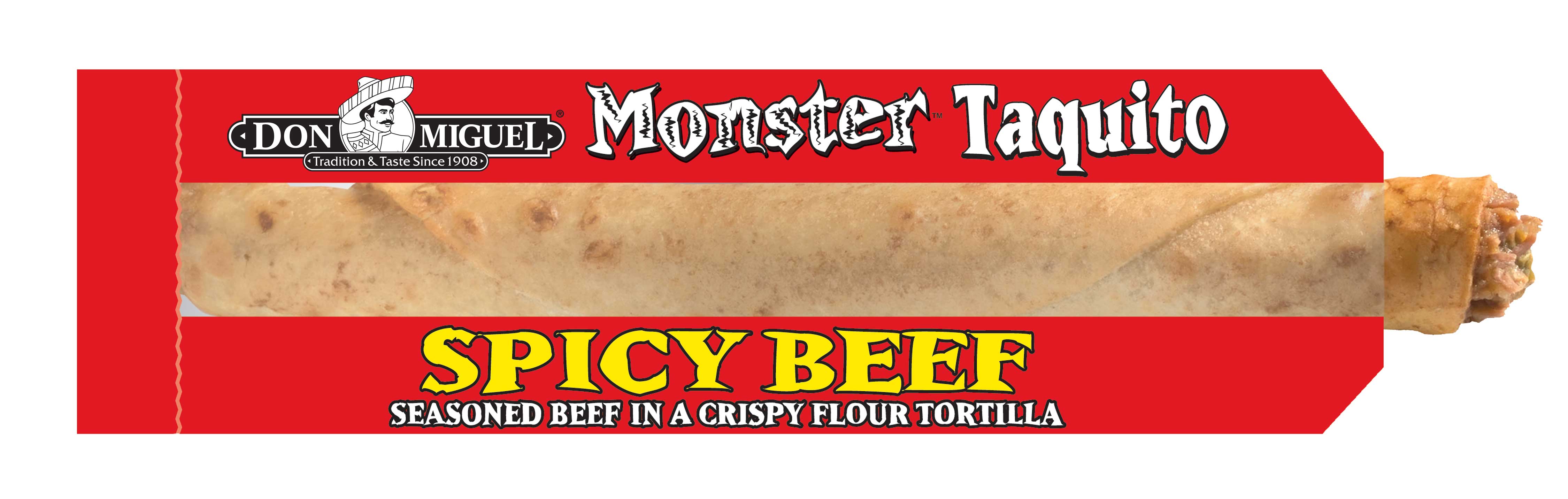 Don Miguel Monster Spicy Beef Taquito Case | FoodServiceDirect