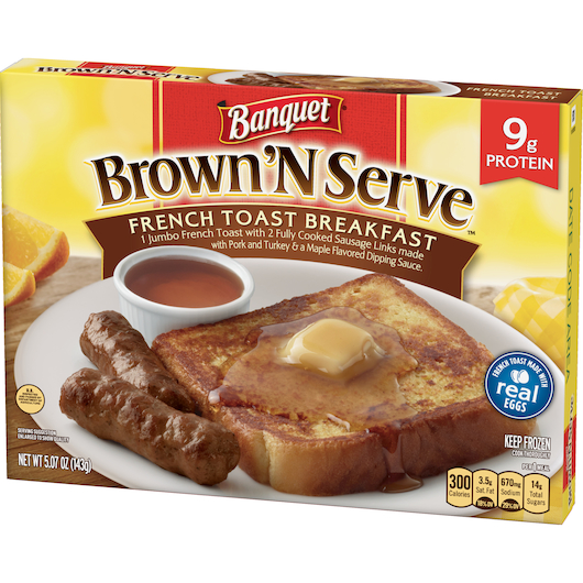 Banquet Brown N Serve French Toast Breakfast | FoodServiceDirect