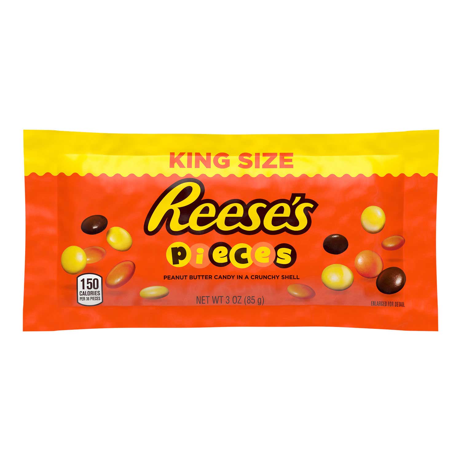 Reeses Pieces Peanut Butter Candy in Crunchy Shell, 3 Ounce -- 144 per case