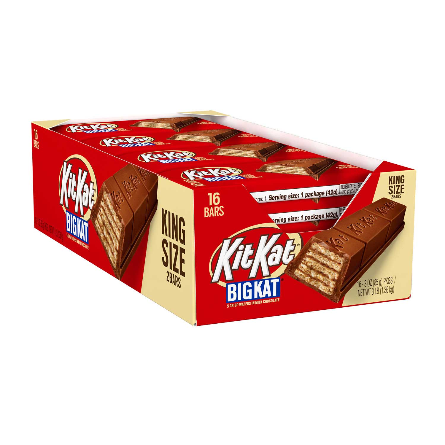 Kit Kat Big Kat Individually Wrapped King Size Milk Chocolate Wafer ...