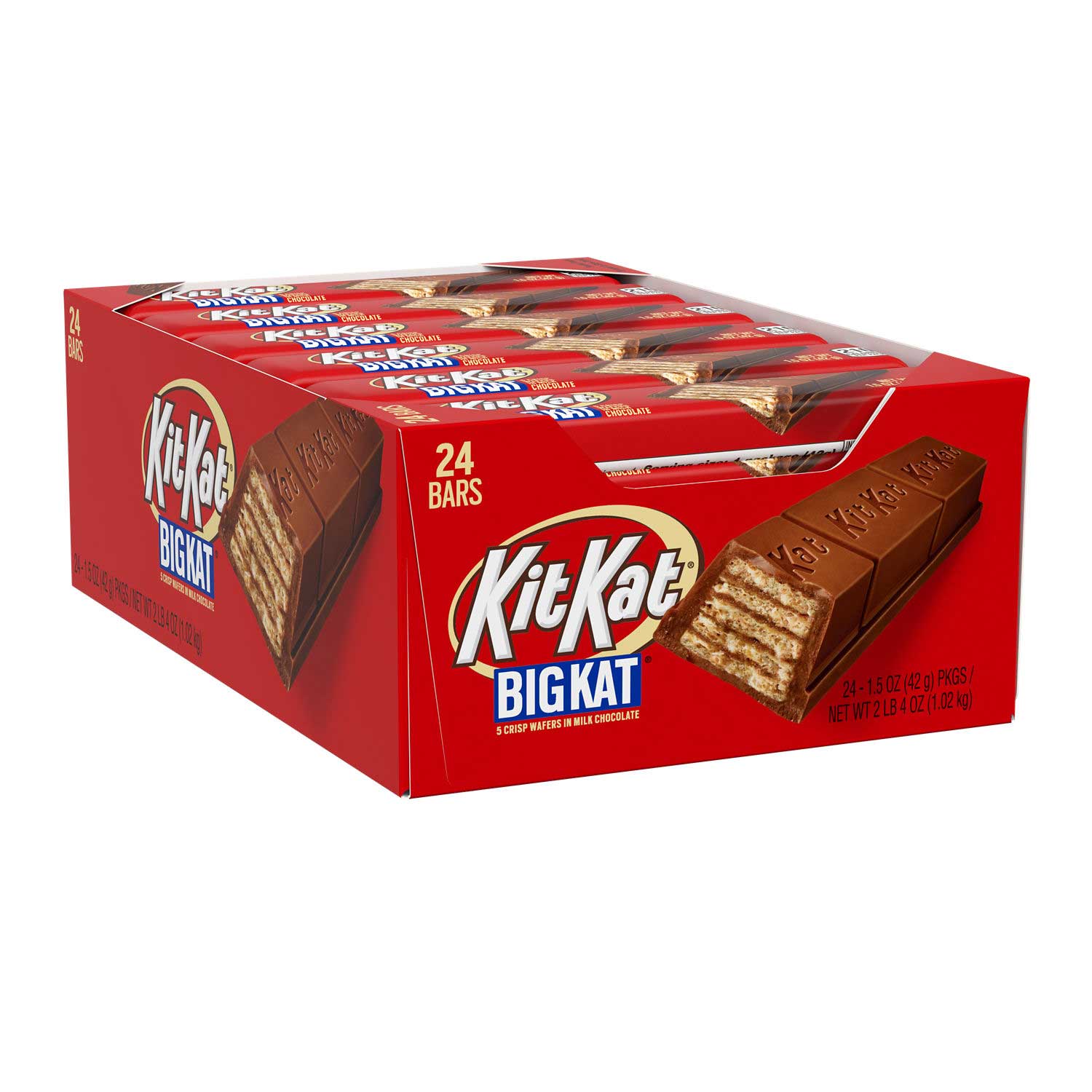 Kit Kat Big Kat Individually Wrapped Crisp Wafer in Milk Chocolate ...