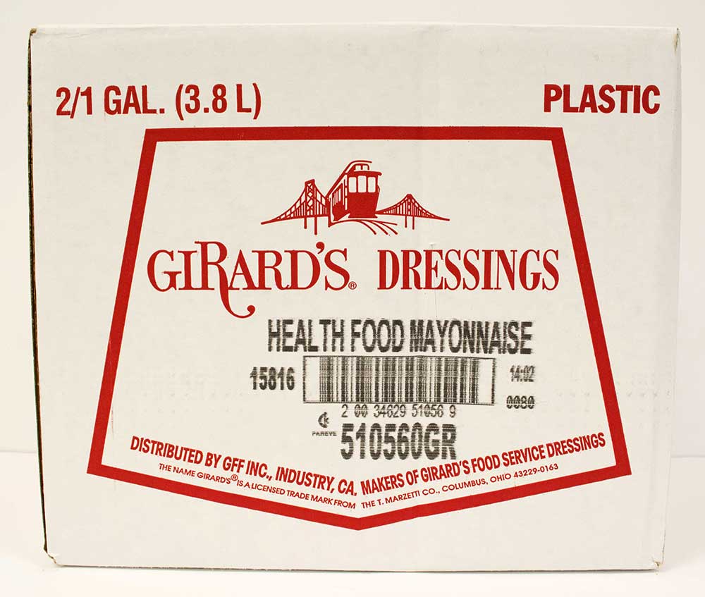 Girard's Dressing Au Naturel Health Food Mayonnaise, 1 Gallon -- 2 per case