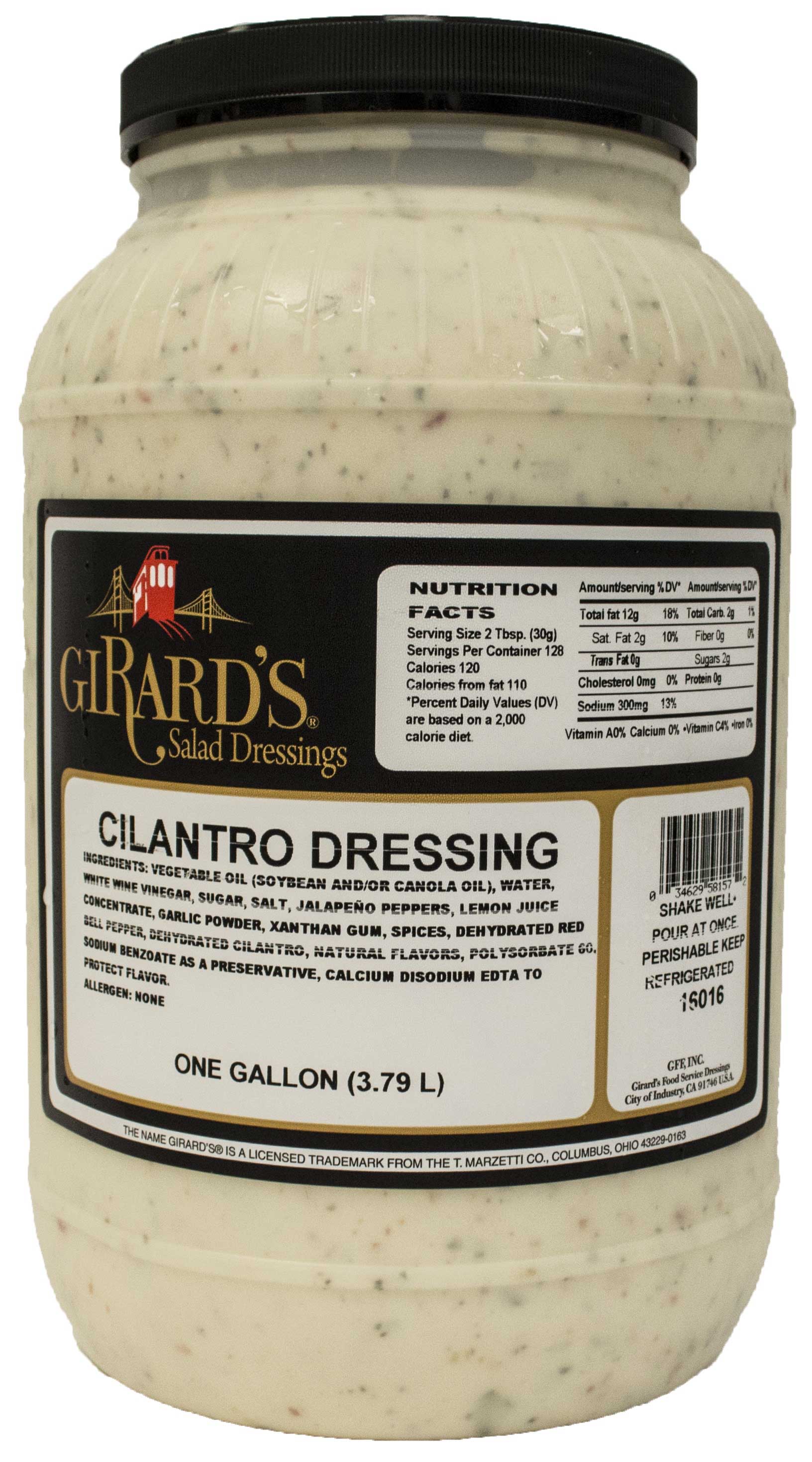 Girards Dressing Cilantro Dressing, 1 Gallon -- 2 per case ...