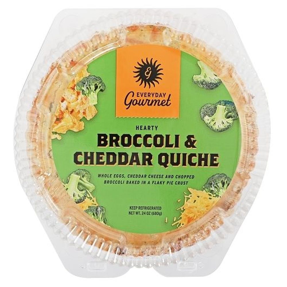 Everyday Gourmet Broccoli and Cheese Quiche, 24 Ounce -- 4 per case