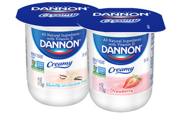 Dannon Strawberry and Vanilla Yogurt Twin Pack Case | FoodServiceDirect