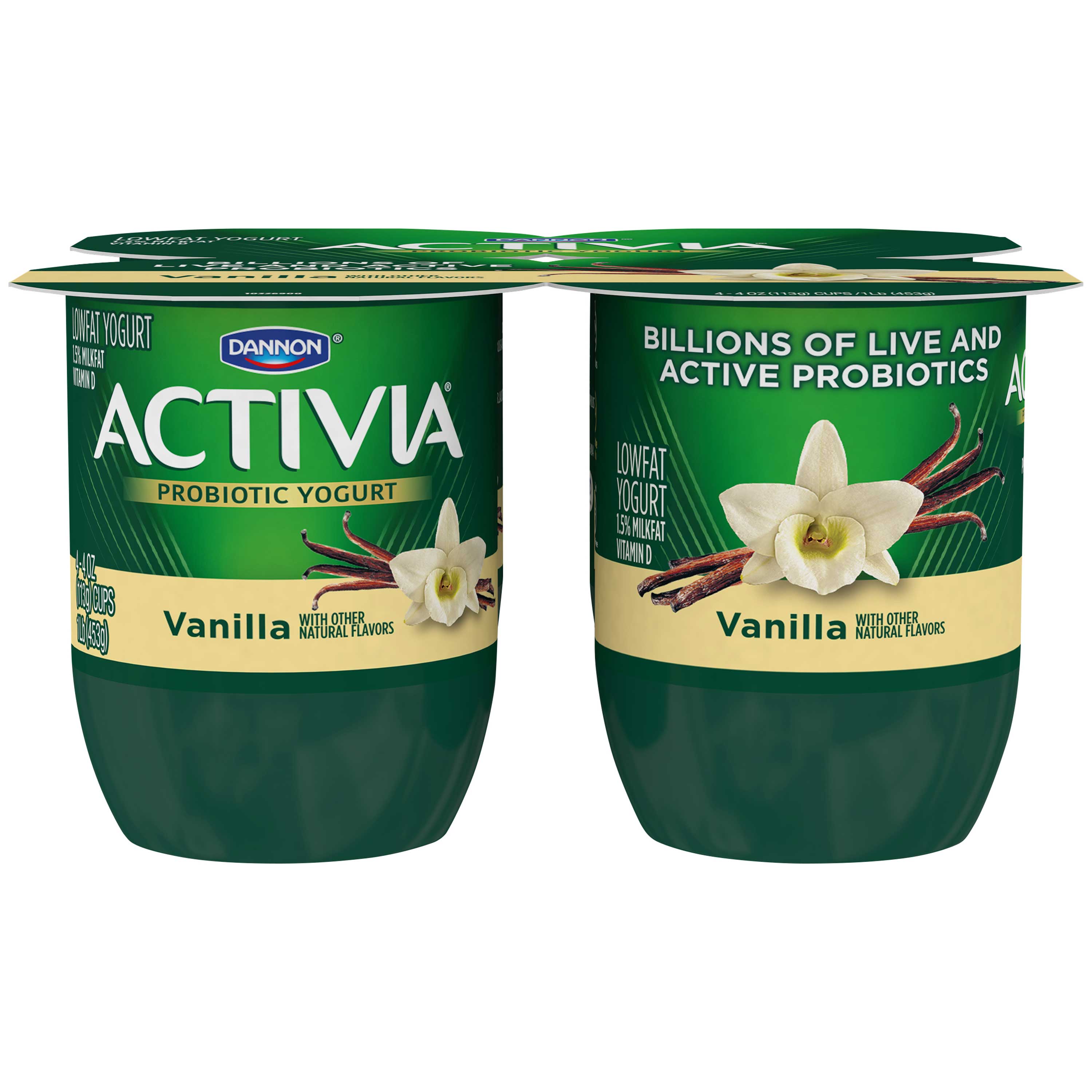 Dannon Activia Vanilla Probiotic Yogurt Case | FoodServiceDirect
