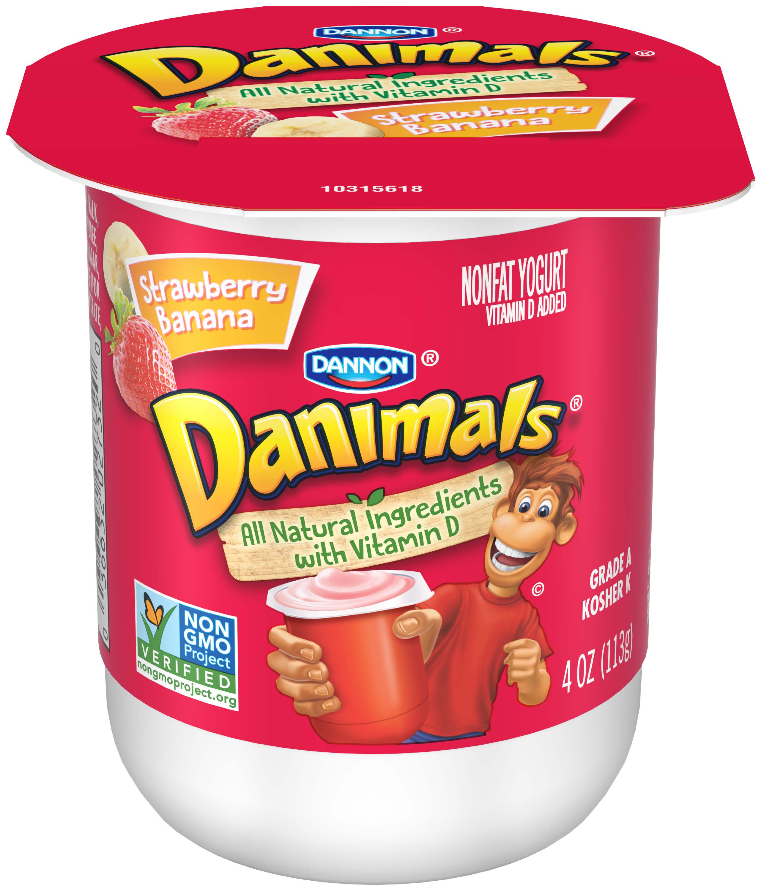 Danimals Strawberry Banana Nonfat Yogurt Case | FoodServiceDirect