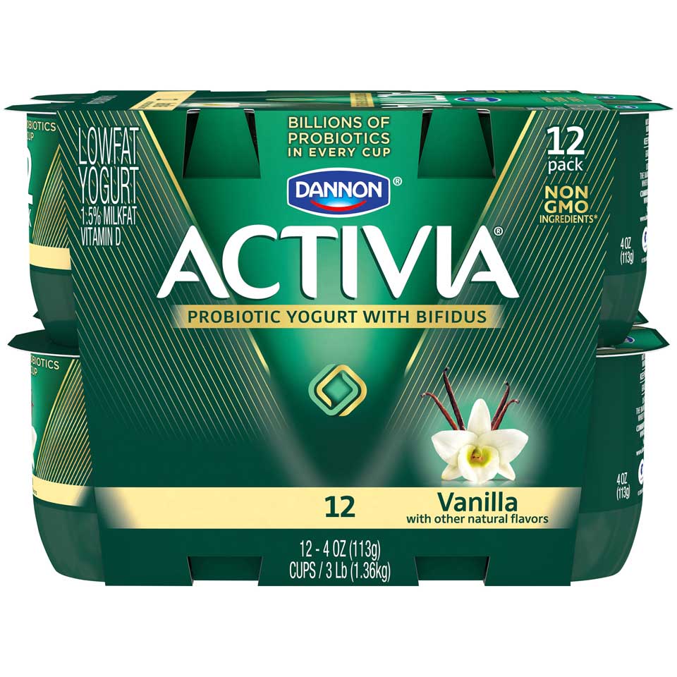Activia Vanilla Yogurt Case | FoodServiceDirect