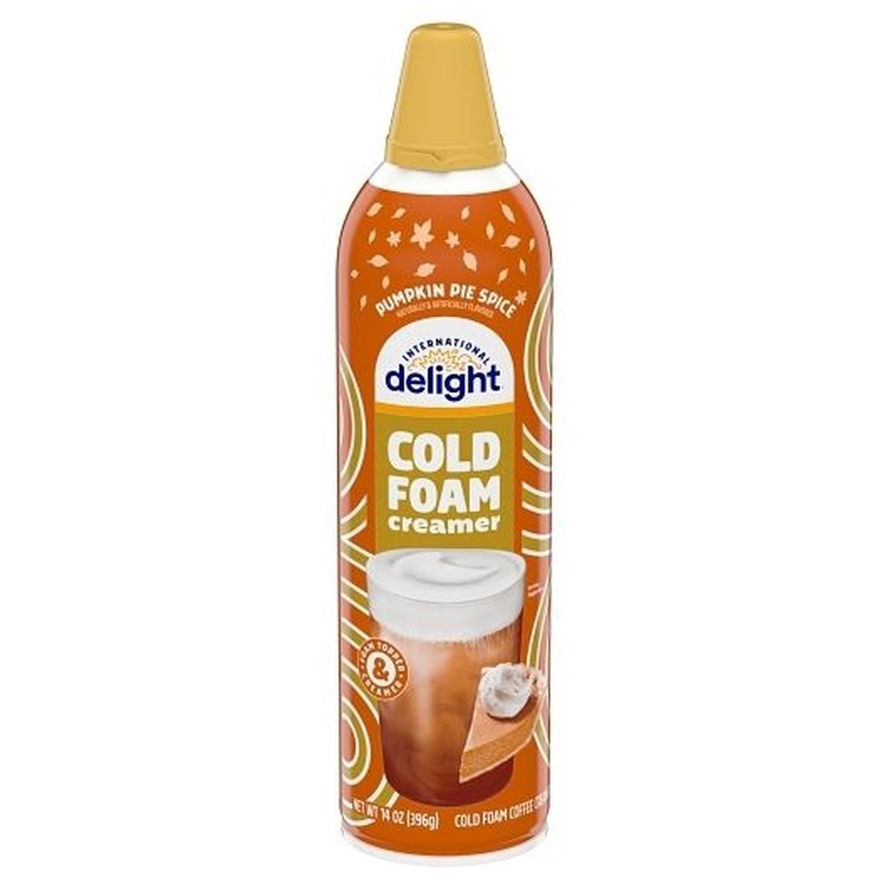 International Delight Pumpkin Pie Spice Cold Foam Coffee Creamer ...