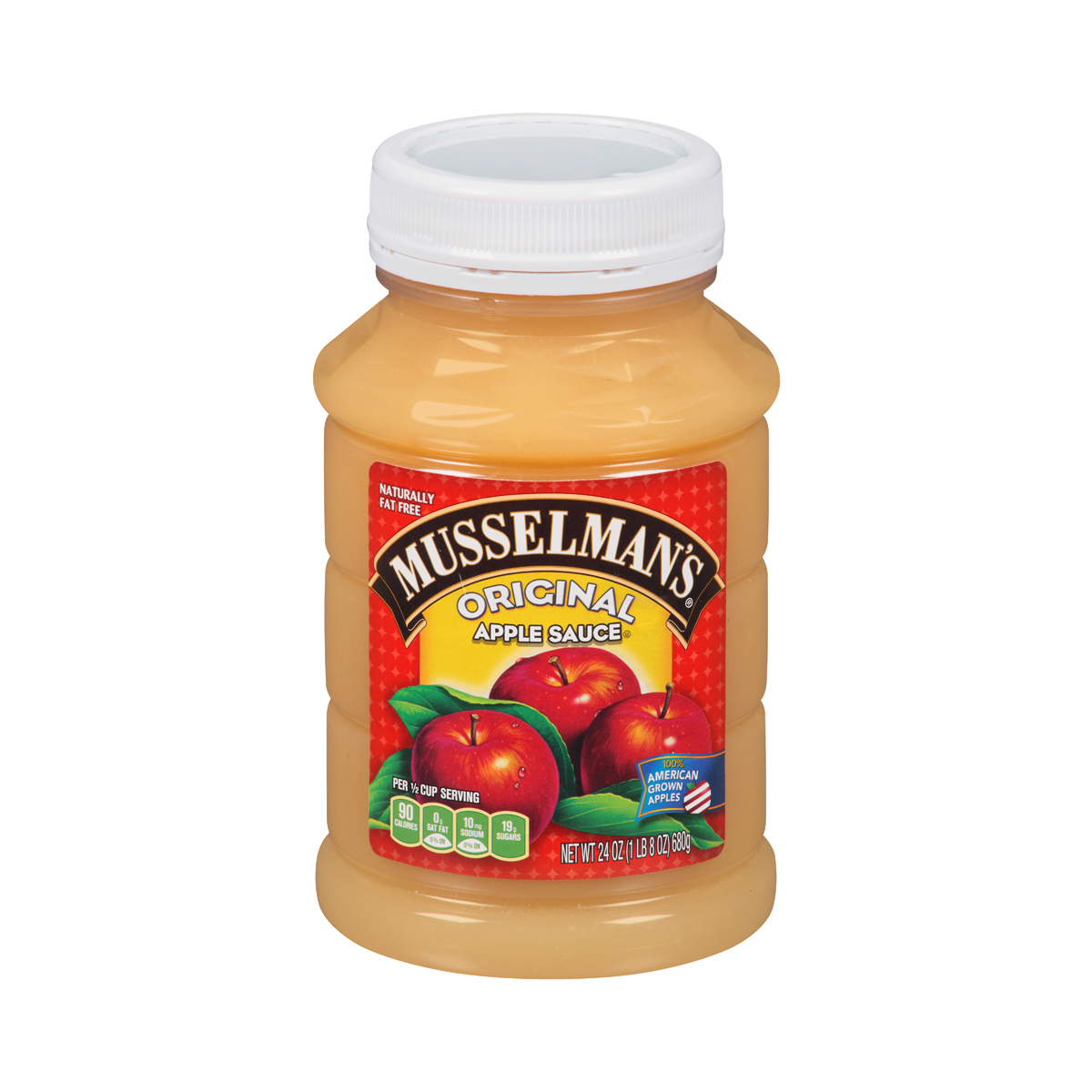Knouse Foods Musselmans Sweetened Apple Sauce, 24 Ounce -- 12 per case ...