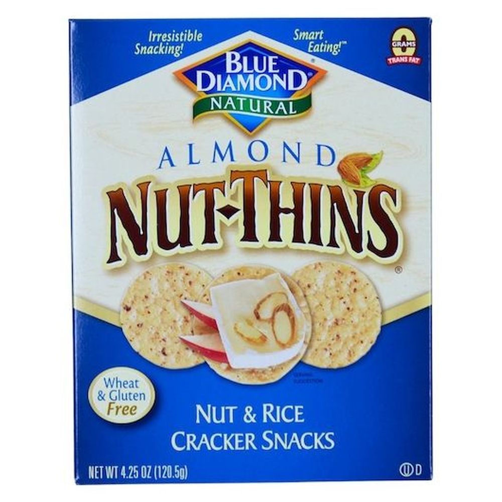 Blue Diamond Nut Thins Almonds Nut and Rice Crackers Snacks - Shipper ...